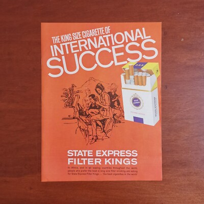 1964 #3 State Express cigarettes - Original AD Advertising Pubblicità ...