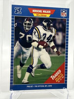 1989 Pro Set Herschel Walker Football Card #561 Mint FREE SHIPPING | eBay
