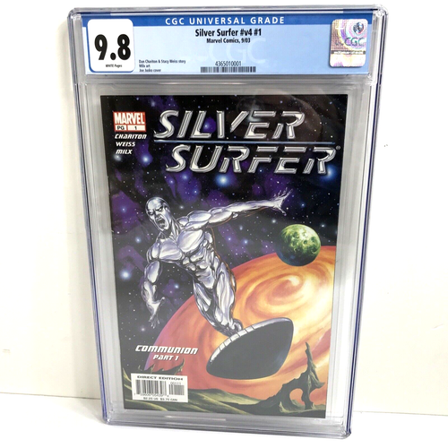 Marvel Comic Silver Surfer V4 Volume 4 #1 2003 CGC 9.8 Joe Jusko Cover ...