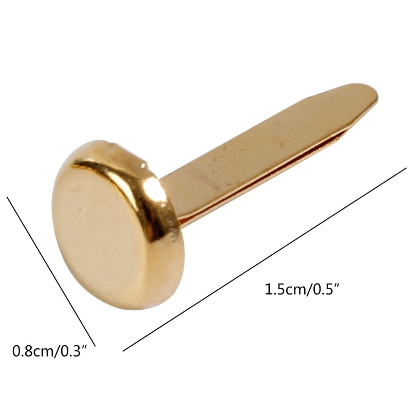 Round Head Clips Scrapbooking Brads Pattern Clips for School Office ...