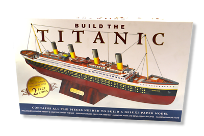 Sterling Innovation Build The Titanic Deluxe Paper Model Kit NEW SEALED ...