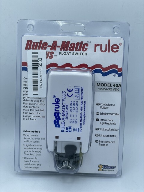 Switch Float Automated20 by Rule Mfrpartno 40a for sale online | eBay