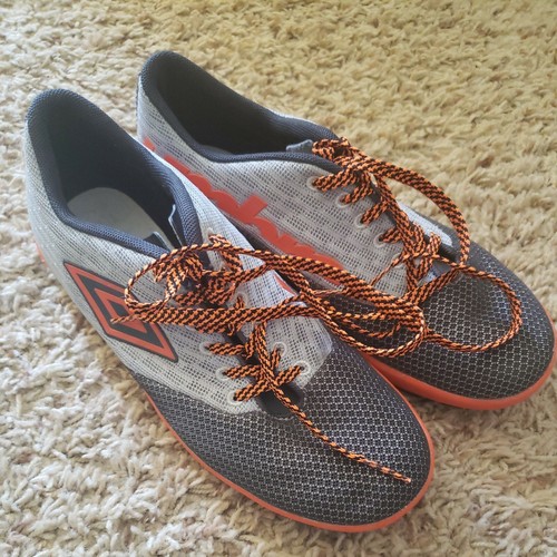 Umbro Youth Turf 3.0 Grey/Orange Soccer Cleats, Sz 6, no insoles | eBay