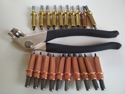 CLECO TOOL KIT PLIERS & 20 CLECOS 1/8 & 3/16 - Sheet Metal Pins | eBay
