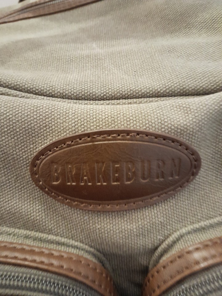 Brakeburn Canvas Weekend Bag Green Luggage Mens Duffle Holdal | eBay UK
