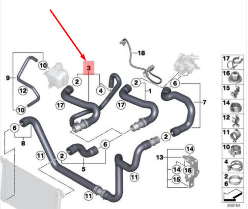 Genuine BMW OEM 17129802110 Coolant Hose for sale online | eBay