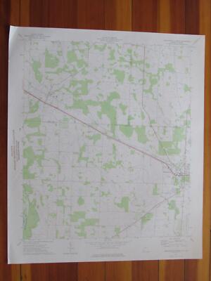 Donalsonville West Georgia 1976 Original Vintage USGS Topo Map | eBay