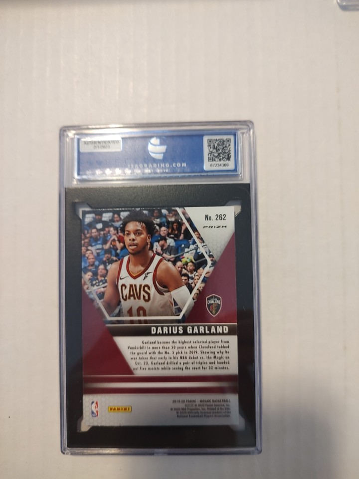 🔥 2019 panini mosaic pink camo darius garland #262 ISA 9 🔥 | eBay