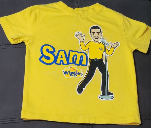 Sam Wiggle Tshirt The Wiggles Kids Rare Yellow Collectable Sz 2 ...