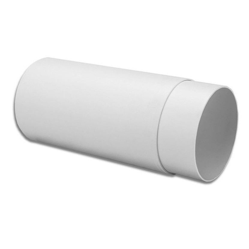 4" 100mm Plastic Round Ducting Ventilation Tube Extractor Fan Vent Pipe ...