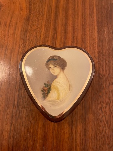 Vintage Collectible Lady Violet Cachous Candy Container Trinket Tin ...