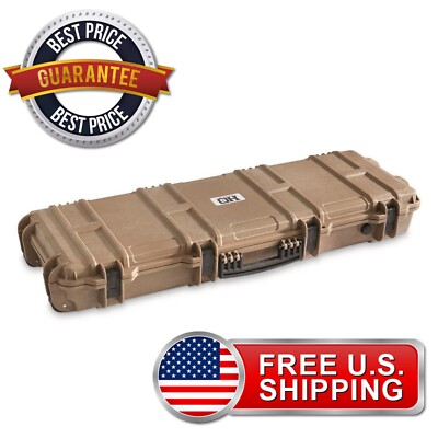 Heavy Duty Tactical Hard Rifle Case Wheeled Custom Padding Lockable Gun ...