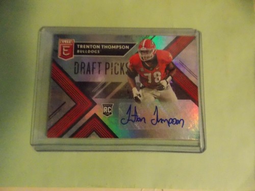 2018 Elite DP Collegiate Trenton Thompson Rookie Auto Autograph RC #220 ...