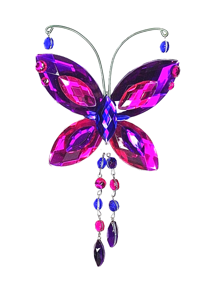 Ganz Crystal Expressions Acrylic Jeweled Butterfly Suncatcher ...
