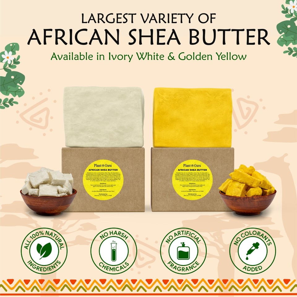 Raw African Shea Butter 32 oz. / 2 lbs. 100% Pure Organic Natural ...