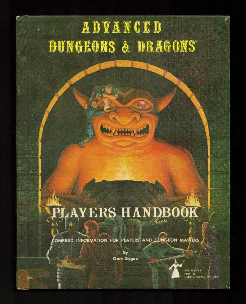 Advanced D&D Players Handbook Rare 2nd Printing! TSR 1978, 10,000+ Pgs ...