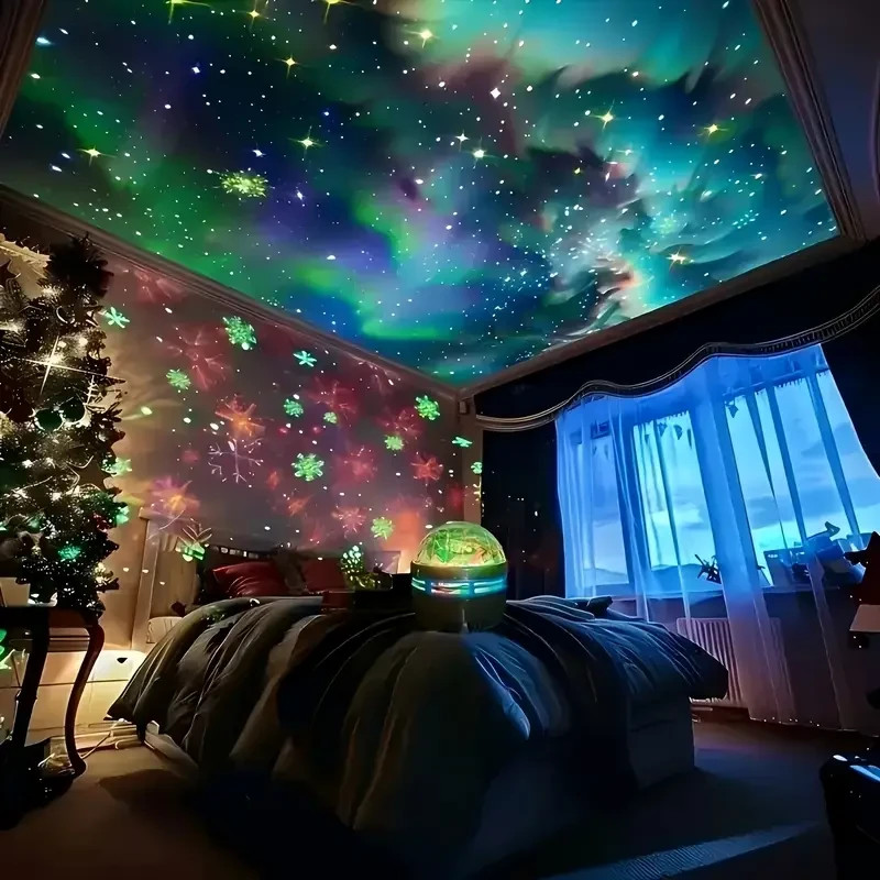 Northern Lights LED Mood Projector with Remote – RGB Galaxy Star Night ...