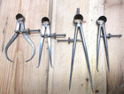 Vintage Craftsman Spring Inside, Outside Calipers & Dividers Set Lot of ...