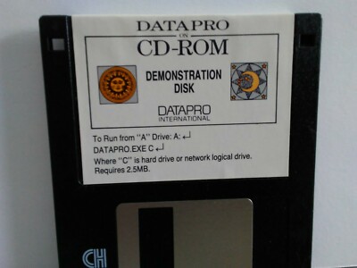 ITHistory (1990s) IBM PC Software: DATAPRO On CD-ROM Demo 3.5" No ...