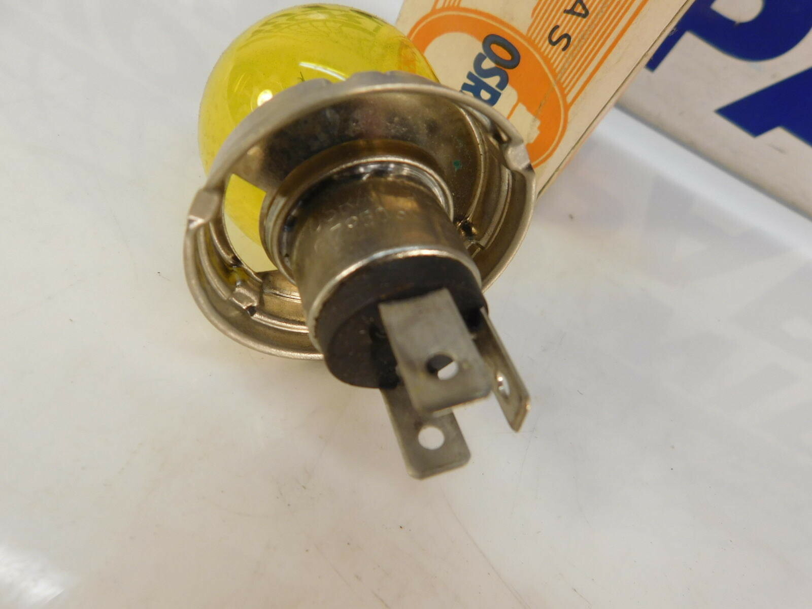 OSRAM 7950 6-Volt 45/40 Watt Headlamp Bulb YELLOW P45t Base Old Stock ...
