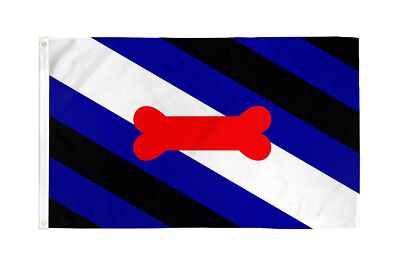 PUPPY PRIDE PLAY FLAG 3' x 5' - PET PLAY FLAGS 90 x 150 cm - BANNER 3x5 ...