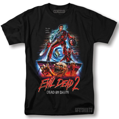 Evil Dead Shirt Horror Movie Vintage Graphic Design T-Shirt | eBay