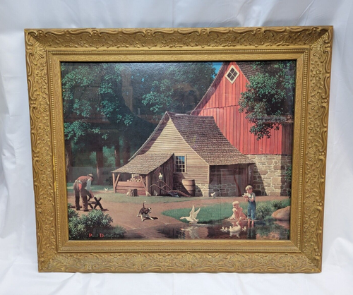 Winde Fine Prints - Paul Detlefsen "Memories" Vintage Lithograph 16 x ...