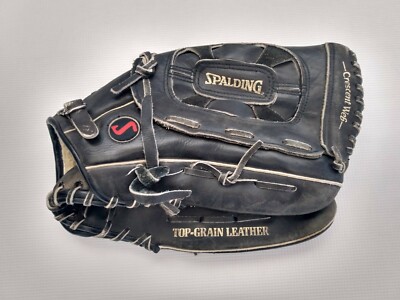 Spalding 13" 42-053 Competition Series Black Softball Supreme Glove RHT ...