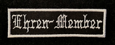 Patch Aufnäher Ehren Member BIKER MOTORRAD MOFA MOPED ROCKER Embleme ...