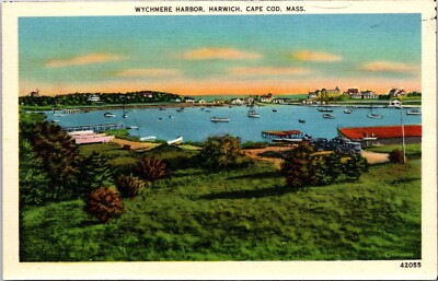 Cape Cod Wychmere Harbor Massachusetts Postcard B41 | eBay