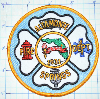 FLORIDA, ALTAMONTE SPRINGS FIRE DEPT RESCUE MEDICAL LIGHT BLUE PATCH | eBay