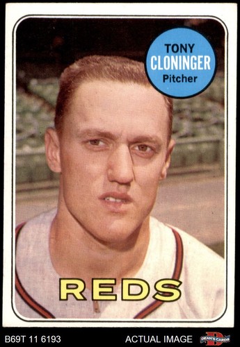 1969 Topps #492 Tony Cloninger Reds 6 - EX/MT | eBay