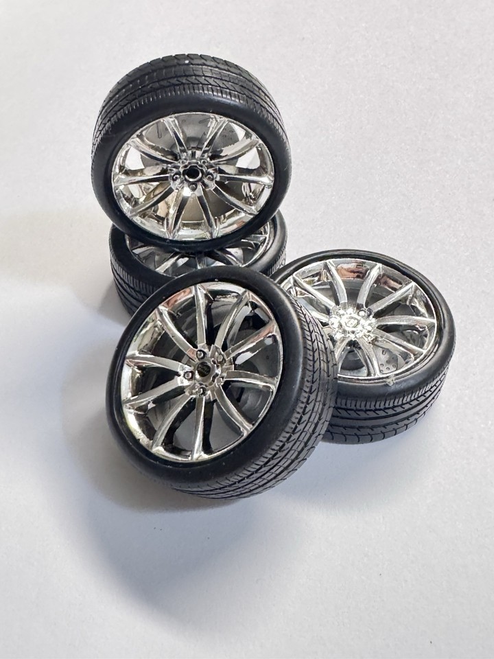 Super Snake Chrome 20” Wheels And Tires 1/18 HTF ! | eBay