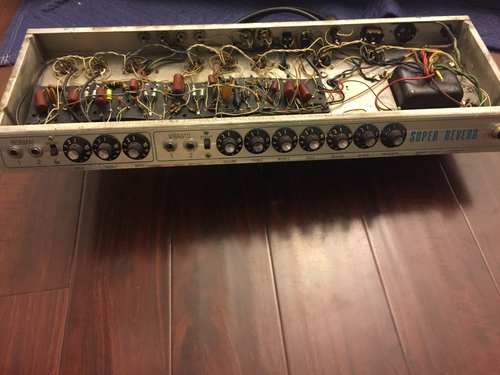 1969 Fender Super Reverb Chassis working. Original Transformers ...