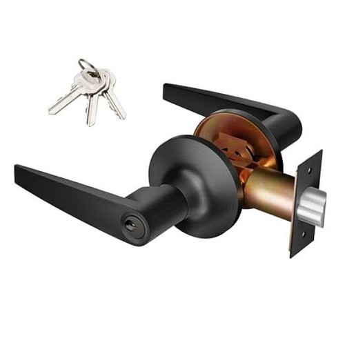 1 Pack of Lever Keyed Entry Door Lever Handle Lock, Universal Door Knob ...
