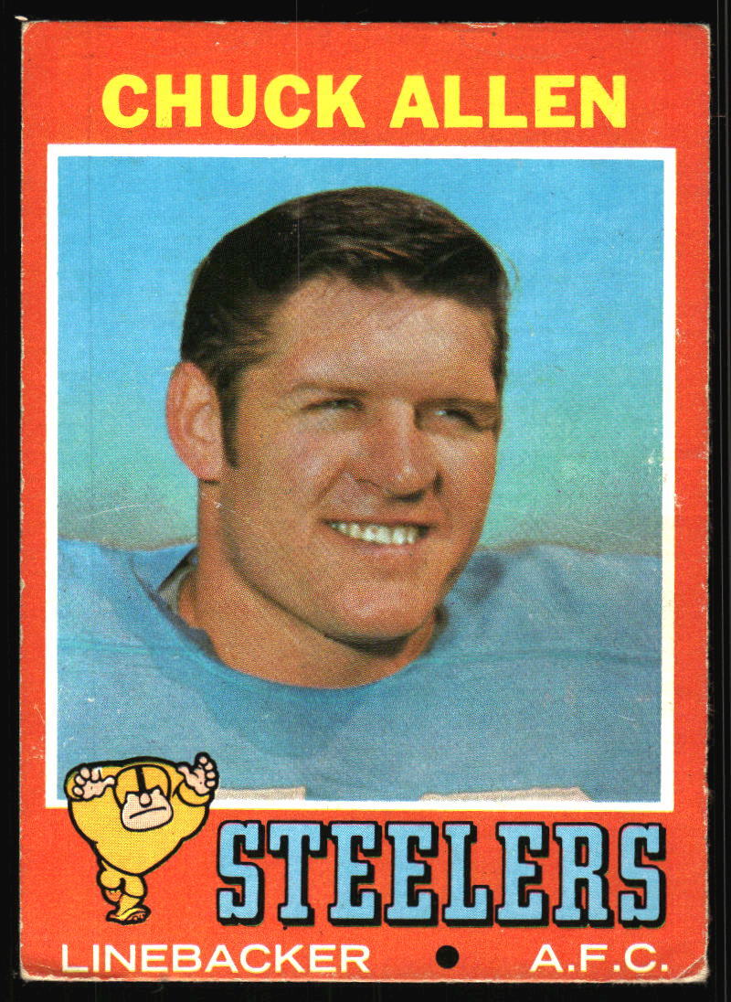 1971 Topps Chuck Allen #6 Pittsburgh Steelers L2 | eBay