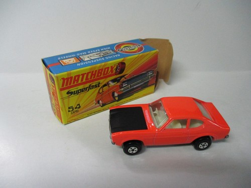 Matchbox Lesney Superfast SF54 Ford Capri- SALMON body with black hood ...