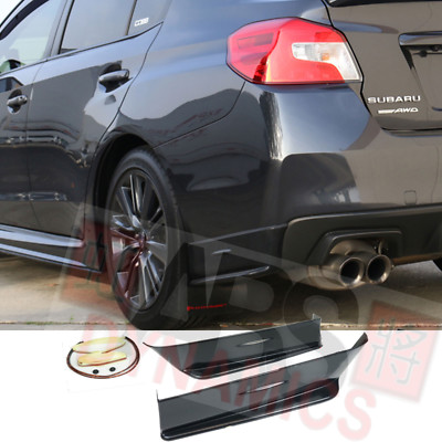 MP Style Rear Aprons Set For 2015-2018 Subaru WRX STi Unpainted Black ...
