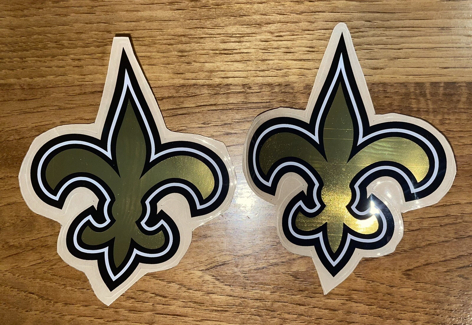 NEW NEW ORLEANS SAINTS Full Size Football Helmet CHROME Decals 3M 20mm ...