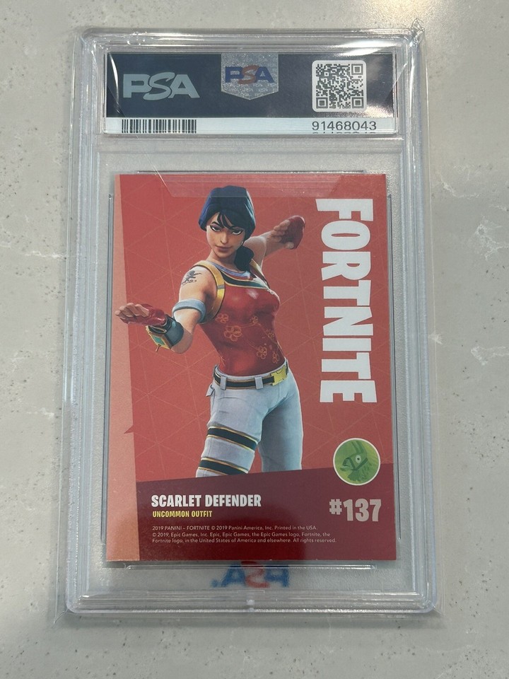 2019 Panini Fortnite Scarlet Defender Series 1 USA Print PSA 10 | eBay
