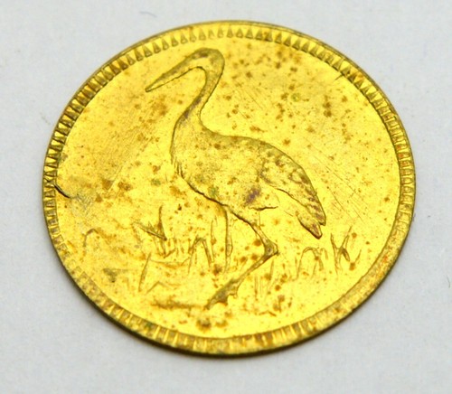 GERMANY OLD 19th CENTURY SPIEL MARKE COUNTER TOKEN STORK & SWAN JETON ...