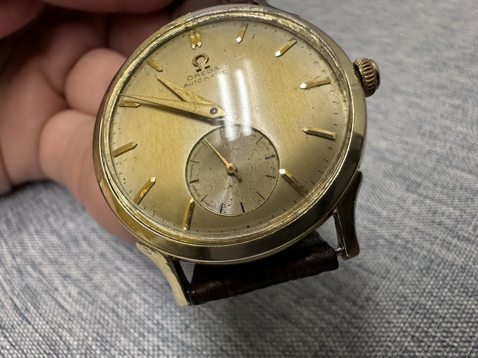 Vintage Omega Men's Cal 344 Small Second 14k Gold Filled 32mm Watch | eBay