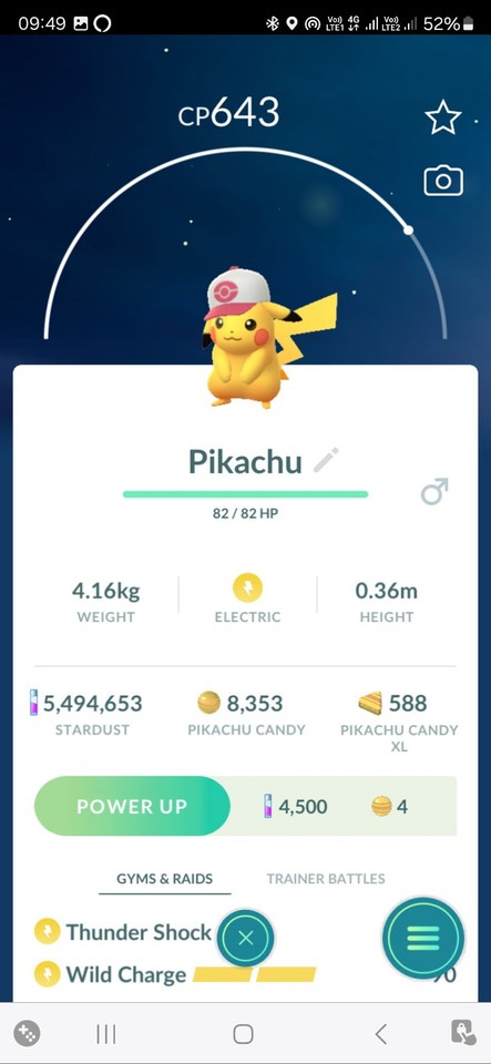 Pokémon Pikachu ( Hilda Hat ) GO | eBay