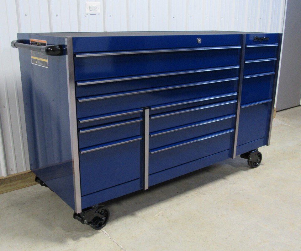 Snap On Midnight Blue KMP1023 72" Master Series Toolbox & Work Mat | eBay