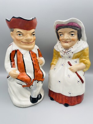 c.1890 William Machin Staffordshire Antique 10" Punch & Judy Toby ...