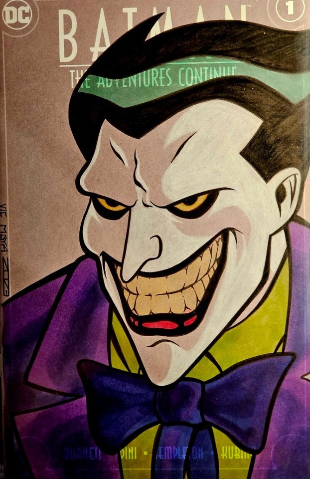 Batman Adventures #1 Blank Animated Joker Sketch Vic Moya CBCS 9.8 not ...