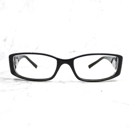 Fendi F729 002 Cold Insert Eyeglasses Black Rectangular Frames 51-16 ...