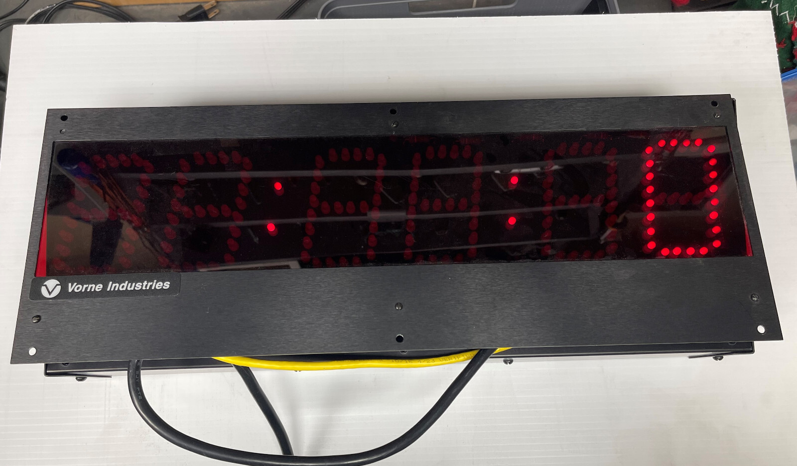Pair of Vorne Industries Time Display Boards 77/232-485 | eBay