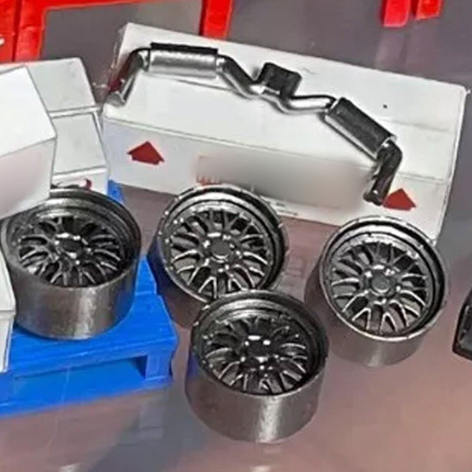 Diorama 1:64 Garage Props Model Car Workshop Tuning Repair Scene Model ...