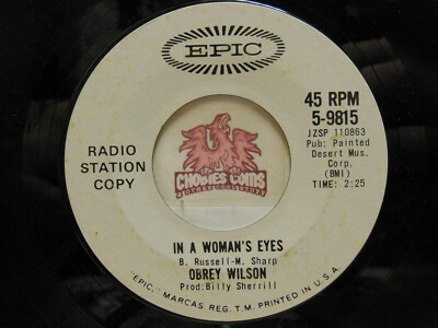 Promo! Obrey Wilson – In A Woman's Eyes / I Want To Tell You, 45 RPM G+ ...